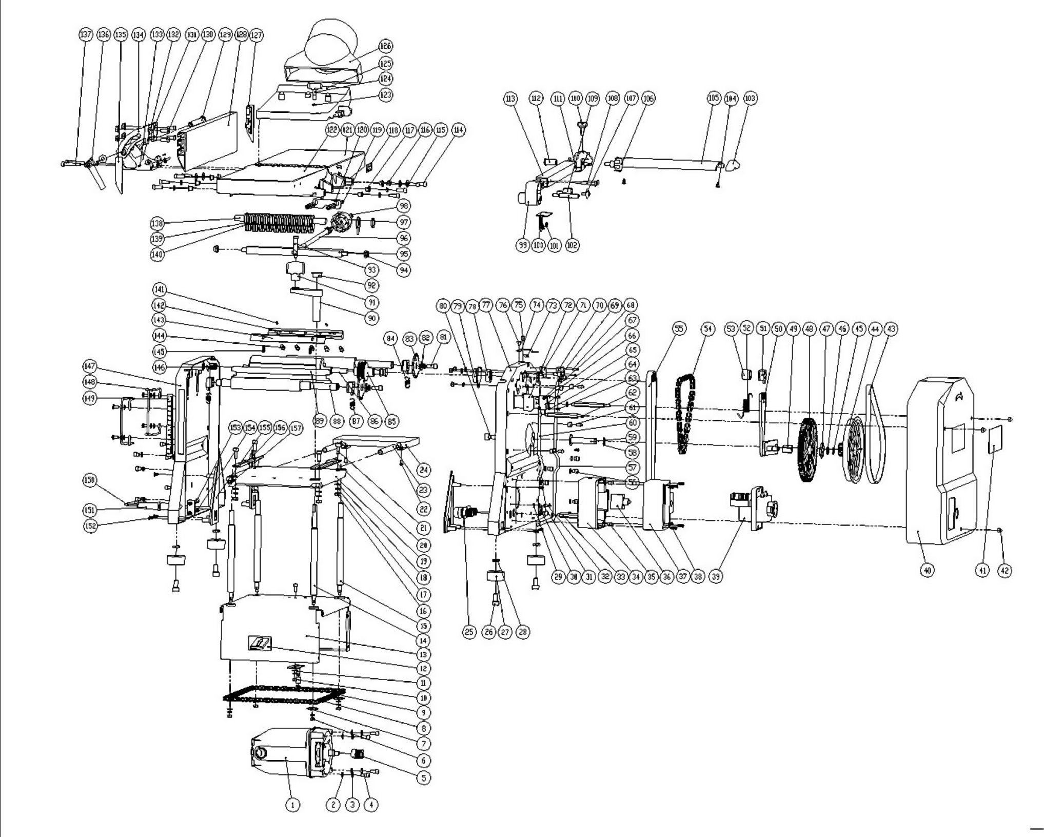 SIP 01497 4x6 Planer Thicknesser Diagram